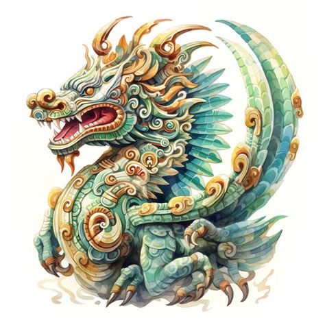 Premium Ai Image Quetzalcoatl The Feathered Serpent Deity Associated