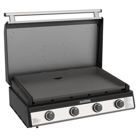 Blackstone 36 Inch Built In 4 Burner Propane Griddle With Hood Black