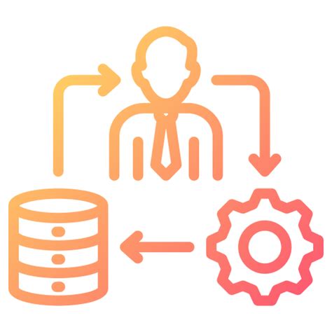 Data Management Generic Gradient Outline Icon Data Management Generic Gradient Outline Icon