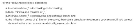 For The Following Exercises Determine A Intervals Chegg