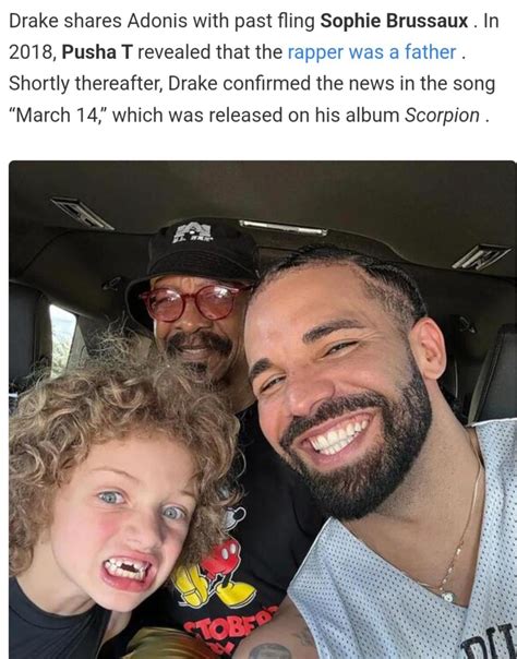 Adonis Should Thank Pusha T When He Gets Older Because Of Him Drake Had To Admit That Hes Got