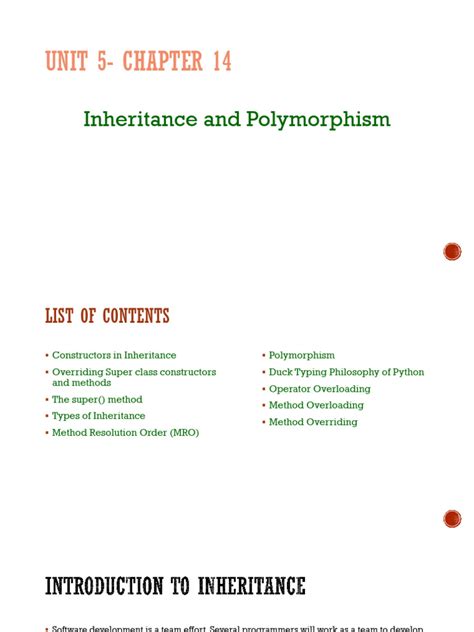 Chapter 14 Inheritance And Polymorphism Pdf Method Computer