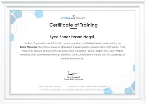 Syed Shaaz Hasan Naqvi On Linkedin Skillbuilding Digitalmarketing Marketing