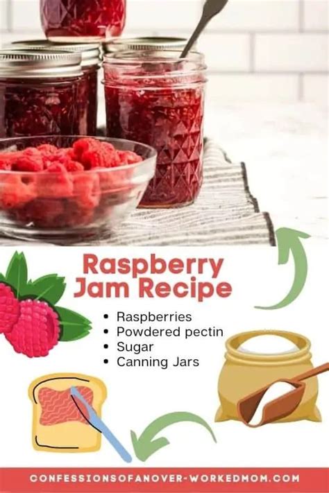 Raspberry Jam With Pectin Confessions Of An Overworked Mom Recipe