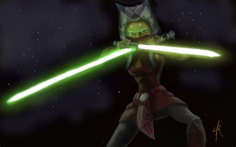 Ahsoka Tano Lightsaber Pose At Marilyn Hudgins Blog