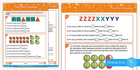 👉 White Rose Maths Supporting Year 6 Using Ratio Language