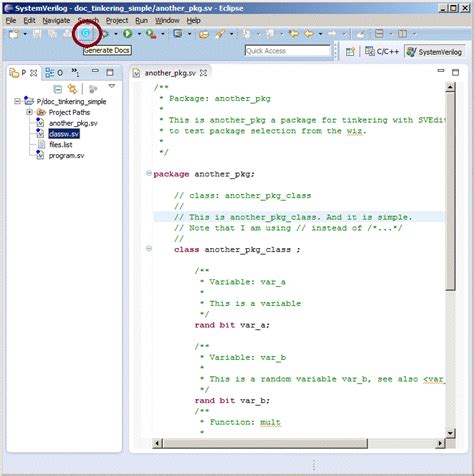 Sveditor User Guide Source Documentation