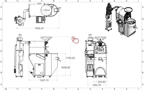 5kg Automatic Coffee Roaster Danish 05 Commercial Coffee Roaster