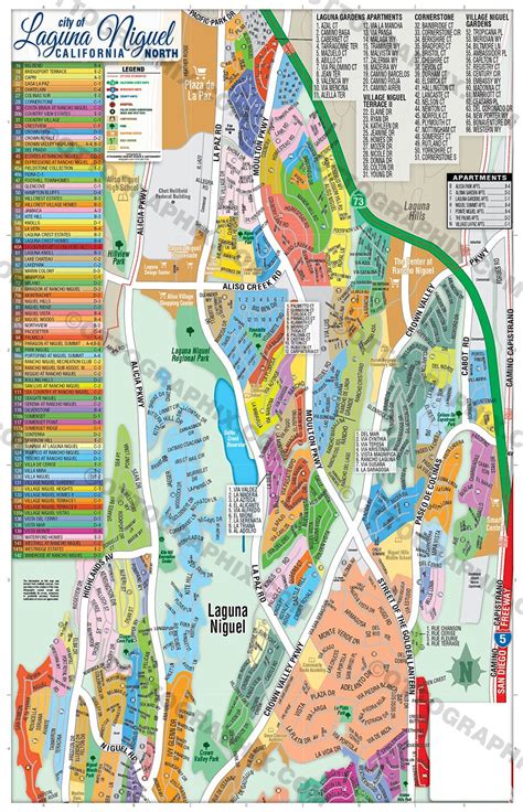 Laguna Niguel Map 3 Options Full North And South Orange County Ca