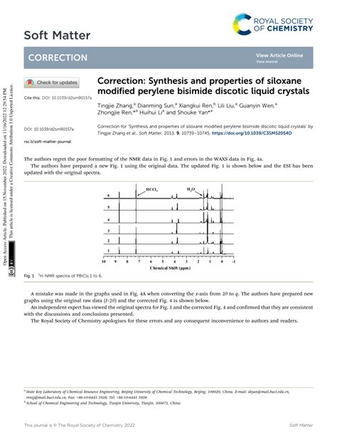 Pdf Correction Synthesis And Properties Of Siloxane Modified