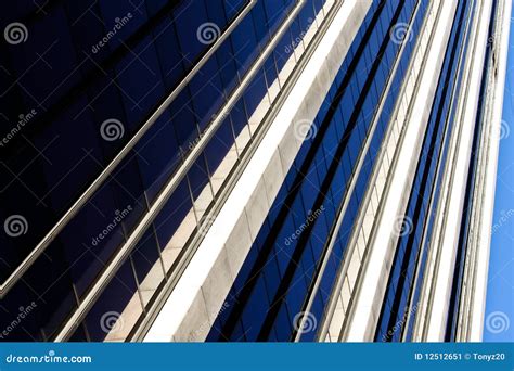 Modern Glass Office Building Reflection Stock Image Image Of Economy