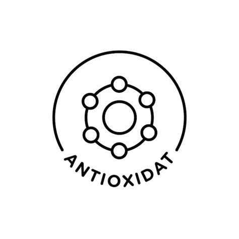 Premium Vector Antioxidant Icon Set Radical Free Anti Detox Vector