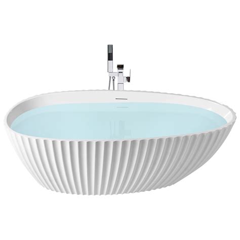 Baignoire îlot Tefe 170 X 78 Cm Blanc Leroy Merlin
