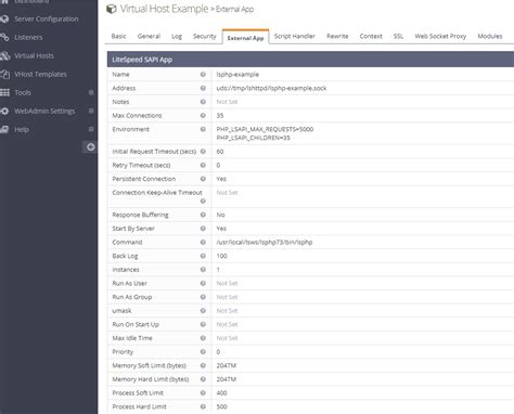 Configure Via External App Php Configuration Openlitespeed Documentation Openlitespeed