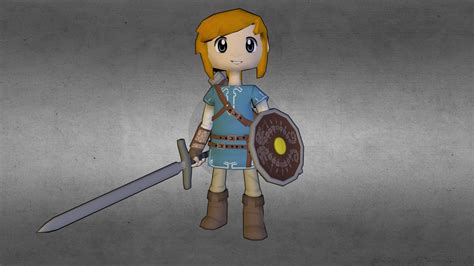 Chibi Link Botw 3d Model By Palurdas Arts Palurdasarts B227d6a Sketchfab