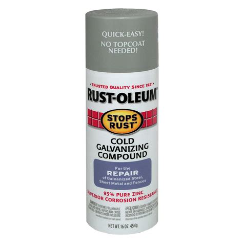 Rust Oleum Stops Rust Cold Galvanizing Compound Flat Finish Haydn