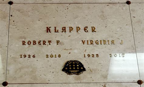 Robert Fred “bob” Klapper Sr 1926 2018 Mémorial Find A Grave