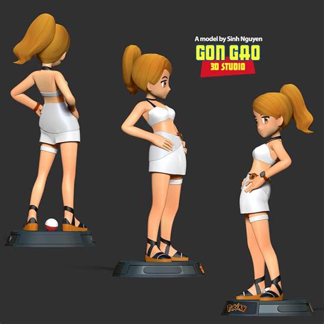 Beauty Pokemon Trainer 3d Model By Sinh Nguyen