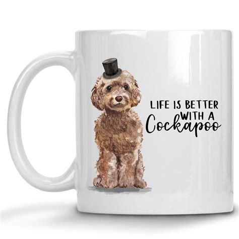 Watercolor Life Is Better With A Cockapoo Mug Dog Lover