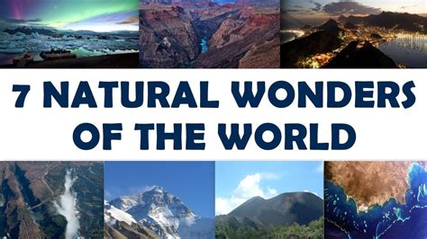7 Natural Wonders Of The World Map