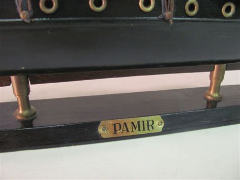 Vintage Pamir Wood Sailing Ship Model Sailboat Boat Nautical 19 X 17