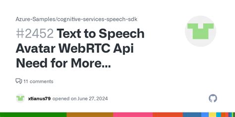 Text To Speech Avatar WebRTC Api Need For More Capabilities With Underlying LLM Issue