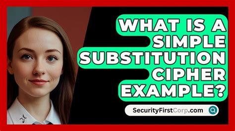 What Is A Simple Substitution Cipher Example