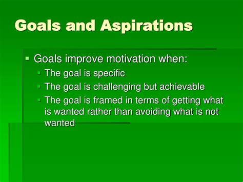 Goal And Aspiration The Difference At Candis Langdon Blog