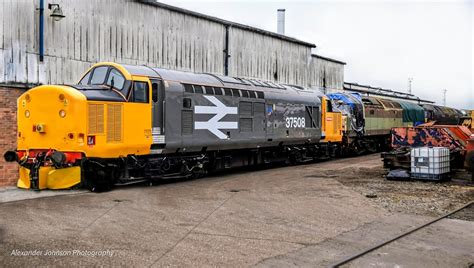 37508 Burton Rail Depot Class 37 In Railfreight Grey Liv Flickr