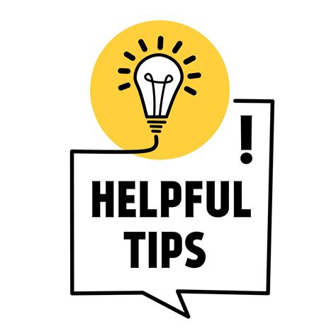 Helpful Tips Message Bubble With Light Bulb Emblem Design Announcement