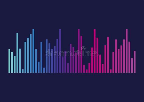 Sound Waves Equalizer Frequency Audio Waveform Music Wave Or Voice Graph Signal In Hud Style