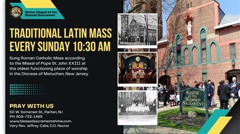 Sunday Mass Sung Traditional Latin Mass Shrine Chapel Of The Blessed