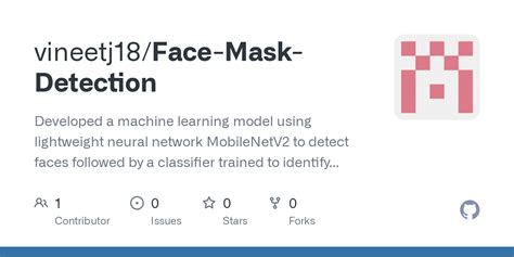 Github Vineetj18face Mask Detection Developed A Machine Learning