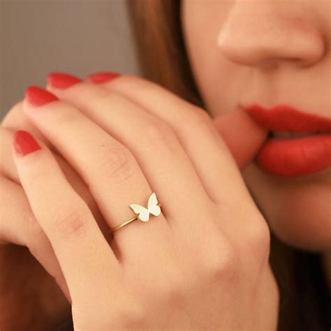 Butterfly Ring Etsy