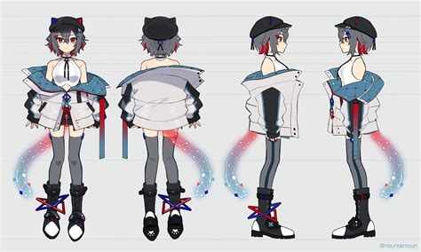 のう On X Anime Character Design Character Model Sheet Character
