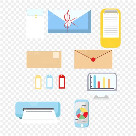 Simple Vector Cute Stationery Office Supplies Office Clipart