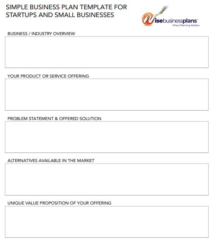 Business Plan Templates Free Download Word And Pdf