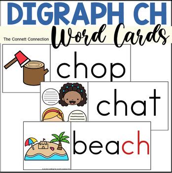Digraph Ch Word Wall Cards By The Connett Connection Tpt