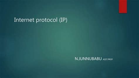 Ip Address Presentation Pptx