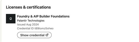 Earn Your Foundry And Aip Builder Foundations Badge Community Announcements Palantir