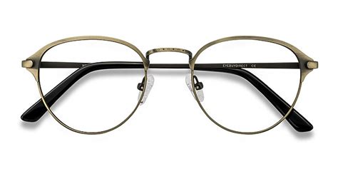 Wrap Oval Bronze Full Rim Eyeglasses Eyebuydirect