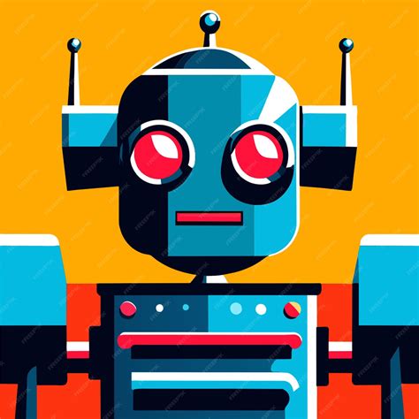 Classic Robot Design A Retroinspired Robot With A Boxy Body Antennas