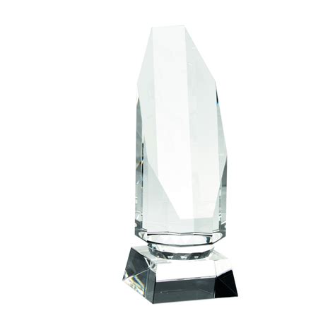 Clear Glass Column On Base Addica Ltd