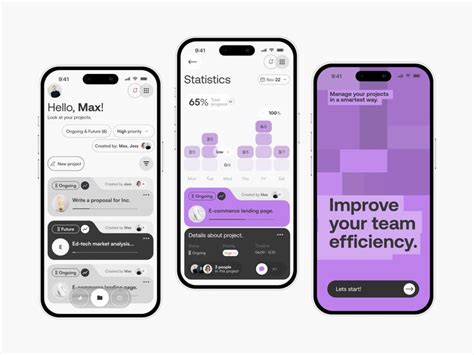Project Management Mobile App Mobile App Design Inspiration App