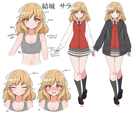 Kamidan Original Absurdres Highres Translated 1girl Blonde Hair