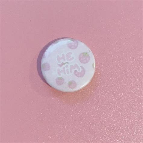 Custom Kawaiicutecore Pronoun Pins 125 Inches Depop