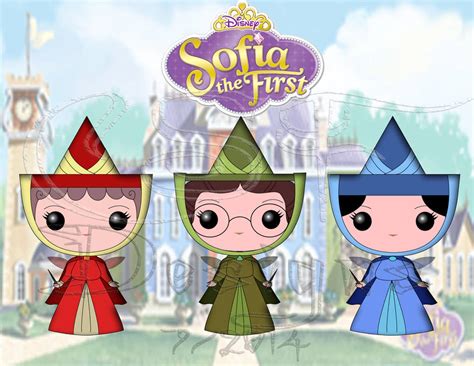 Funko Pop Fan Art Sofia The First 3 Good Fairies By Csf Designs On