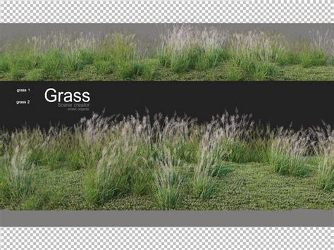 Premium Psd Various Forms Of Grass Rendering