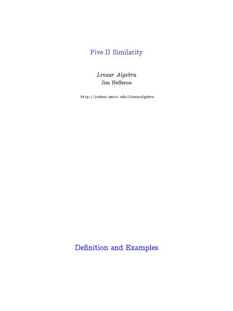 five ii handout pdf eigenvalues and eigenvectors matrix mathematics