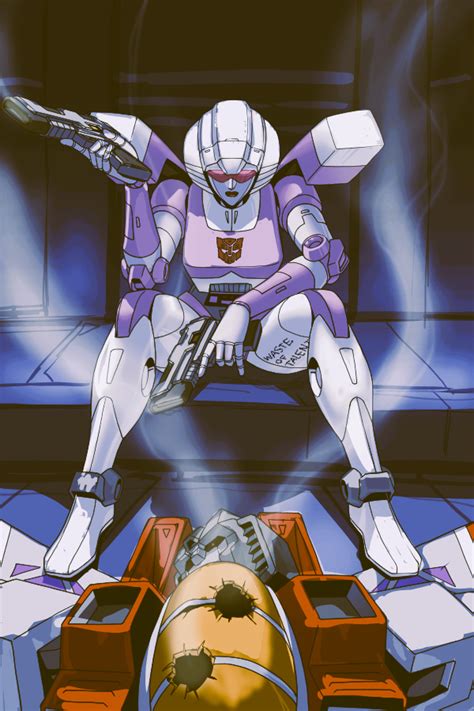 Starscream And Arcee Transformers And 1 More Drawn By Makoto Ono